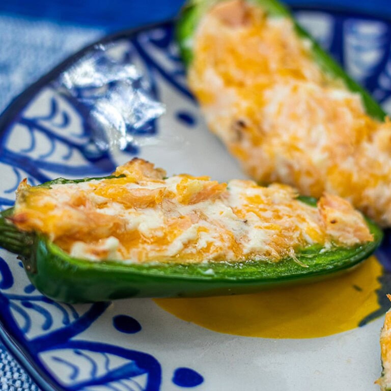 Smoked Salmon Jalapeño Poppers - Belly Laugh Living