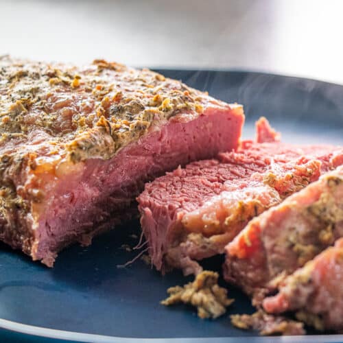 Slow Roasted Mustard Rubbed Corned Beef - Amazing Flavor - Belly Laugh ...